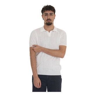 Gran Sasso Elastische Taille Jersey Polo Shirt - - Tops - Herren - Wei&szlig; - 2XL