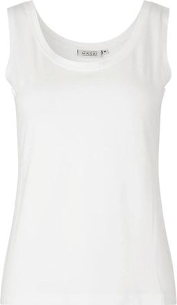 Masai Femme, Tops, Blanc, Taille: 42 FR Haut de Base Crème avec Bretelles larges