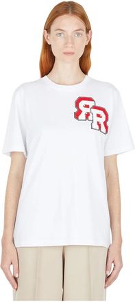 Rokh Femme, Tops, Blanc, Taille: 40 FR Always Sunny T-Shirt