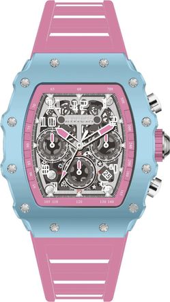 Invicta Racing 69706 Herrenuhr - Quarzwerk - Acryl mit silbernem Zifferblatt - 43 mm