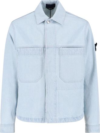 Stone Island Indigo Ultra Bleached Crop Jacket