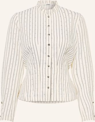 Maje Bluse Mit Schmucksteinen weiss