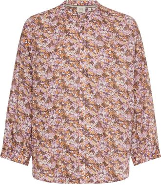 Camel Active Damen Bluse mit Allover Print Pink AOP, Womenswear-XL