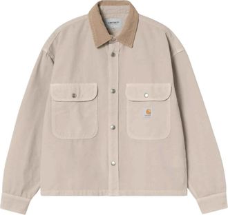Carhartt Work in Progress Homme, Vestes, Beige, Taille: S Prescott Shirt Jacket