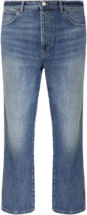 Missoni Homme, Jeans, Bleu, Taille: XL Pantalon en denim de coton cinq poches avec broderie en zigzag