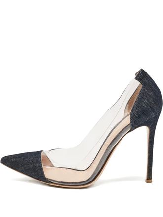Gianvito Rossi Plexi Pumps 110mm - Blau