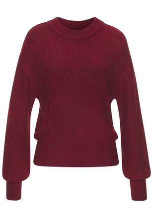Lascana Strickpullover in Melange-Optik, lockerer Damenpullover, Basic