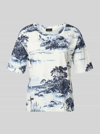 Monari T-Shirt im Allover-Look Modell Hamptons Landschaft