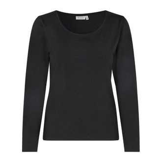 Masai Haut Noir &agrave; Manches Longues Qualit&eacute; Douce - Femme - Tops - Noir - Taille: 46 FR