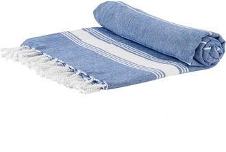 Nicola Spring T&uuml;rkischer Baumwollbadetuch - 170 X 90cm - Marine
