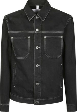 Off-white Homme, Vestes, Noir, Taille: S Half Arrow Skate Denim Jacket