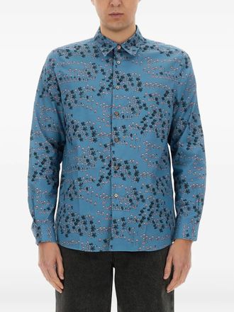 Paul Smith Hemd mit Blumenmuster - Blau