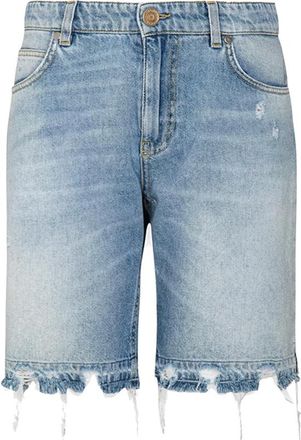 Ga&euml;lle Paris Femme, Shorts, Bleu, Taille: W32 Bermuda d&eacute;contract&eacute; avec fentes lat&eacute;rales