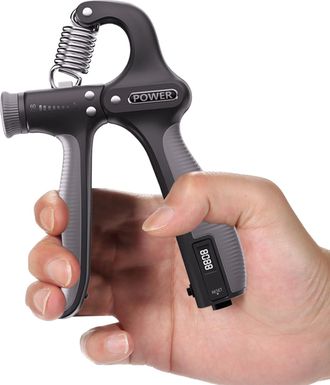 Generico Oberarmverstärker - 5-59 kg, verstellbar, für Finger und Handgelenk, digitaler Handgriff, für Fitnessstudio, Zuhause, Reisen, Senioren, Frauen, Athlet