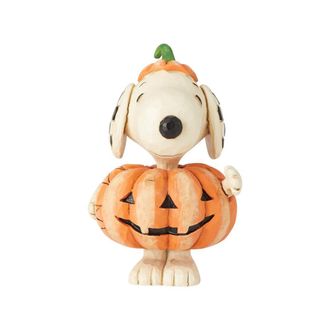 Enesco Peanuts von Jim Shore Halloween Snoopy K&uuml;rbis Miniatur-Figur, 8,9 cm, Mehrfarbig