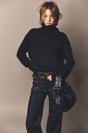 Gerard Darel Col roul&eacute; en cachemire - EDANA - Noir