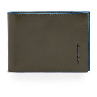 Piquadro Portefeuille en cuir Pu257B2R avec 4 fentes pour cartes et poche &agrave; monnaie - Homme - Accessoires - Vert - Taille: ONE Size