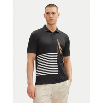 HUGO BOSS Poloshirt Paddy Striped C1 50539506 Schwarz Regular Fit