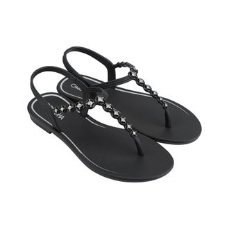 Grendha Damen CACAU PRECIOSA Sand AD, Black, 40 EU Schmal