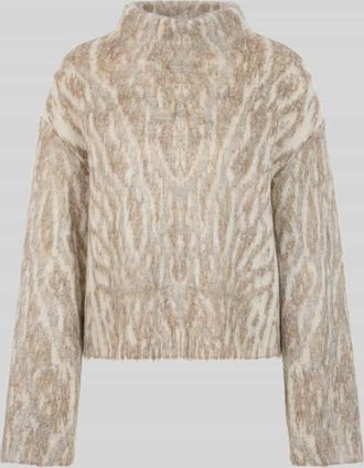 Marc Cain Pullover aus Mohairwolle mit ausgestelltem &Auml;rmel