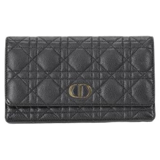 Dior Pre-owned Cannage Caro Belt Pouch with Chain - - Pre-owned - Damen - Schwarzk - ONE SIZE