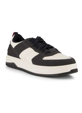 HUGO BOSS Herren Sneaker grau Glattleder