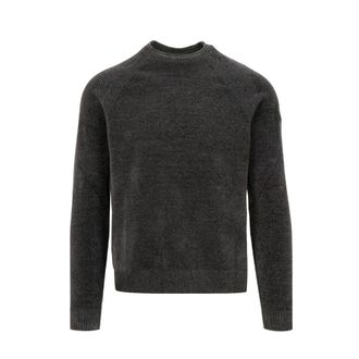 Roberto Ricci Design Samt-Rundhals-Strickpullover - - Knitwear - Herren - Gr&uuml;n - L