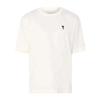 Ami Homme, Tops, Blanc, Taille: S Contrasted ADC T-Shirt