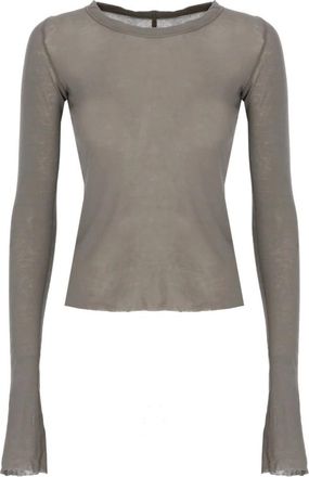 Rick Owens Femme, Tops, Gris, Taille: 36 FR Long Sleeve Hauts
