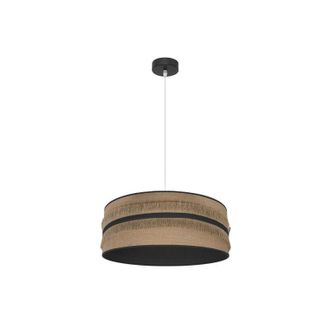 Fabrilamp Fabrilamp - Pendentif Natalia 1xe27 Noir/sac noir Regx50x50 Cm