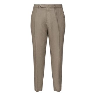 Santaniello Beige Hose mit Bundfalten - - Trousers - Herren - Beige - 2XL
