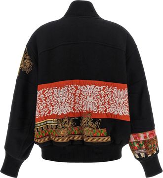 Dries Van Noten Embroidered Wool Blend Jacket - Black