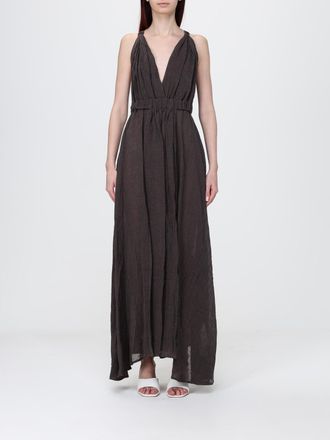 120% Lino Robe Femme couleur Anthracite