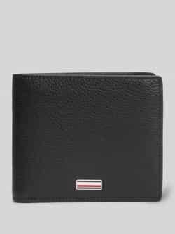Tommy Hilfiger Portemonnaie aus echtem Leder mit Logo-Applikation