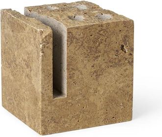 Ferm Living Porte-crayons Klint en travertin Ferm Living