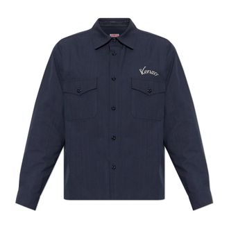Kenzo Hemd mit Taschen - - Shirts - Herren - Blau - L