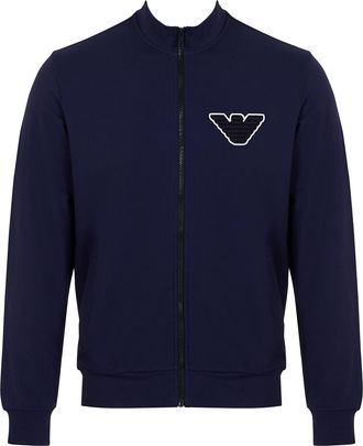 Emporio Armani Underwear Herren Stretch French Terry Sweater, Patriot Blue, L