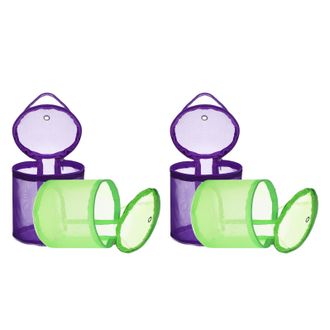 Artibetter 4 St&uuml;ck Netzbeutel zur Garnaufbewahrung Atmungsaktive H&auml;kelgarn Taschen aus Robustem Material Klein 13 X 125 cm Tragbare Organizer f&uuml;r Strick und H&auml;ke