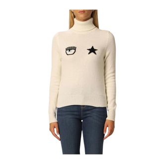 Chiara Ferragni Rollkragenpullover - - Knitwear - Damen - Beige - S