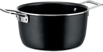 Alessi Faitout Pots & Pans - Noir - Aluminium 100% recyclé - Designer Jasper Morrison