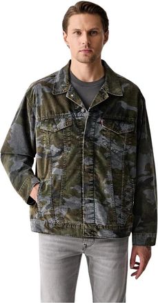 Levi's Veste Trucker Coupe D&eacute;contract&eacute;e - Homme - Vestes - Vert - Taille: L