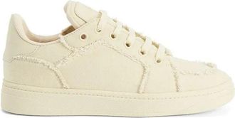 Giuseppe Zanotti Giuseppe Zanotti Low-Top Sneaker - Textured Fabric Sneakers With Integrated Laces - Gr. 41 (EU) - in Beige - für Damen