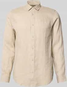 A|X Armani Exchange Regular Fit Freizeithemd aus reinem Leinen