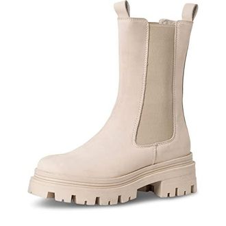 Tamaris Bottes classiques pour femme, semelle int&eacute;rieure amovible, doublure confortable, Blanc cass&eacute;., 41 EU