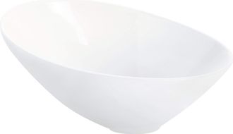 ASA 1988013 Schale asymmetrisch - Fine Bone China Porzellan - weiß - Länge 11,5 cm