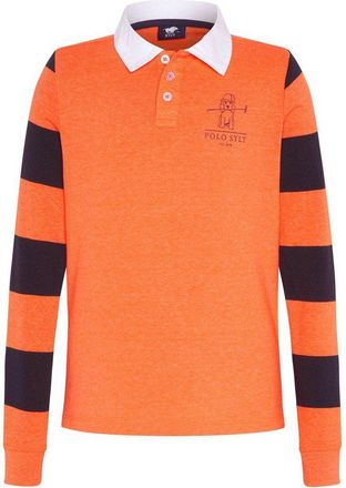 Polo Sylt Poloshirt im Polo-Look mit gestreiften Ärmeln