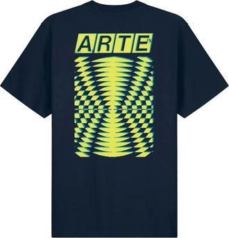 Arte Homme, Tops, Bleu, Taille: M Abstract Back Print T-Shirt