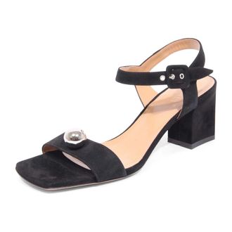 A.Bocca Schwarze Wildleder-Sandalen - - Shoes - Damen - Schwarzk - 36 EU