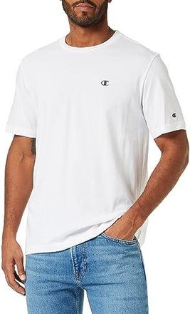 Champion Legacy Basics-S-s Crewneck T-Shirt Homme, Blanc, X-Small