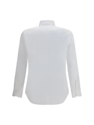 Finamore Mens Tailored Shirt Pinpoint Cotton
